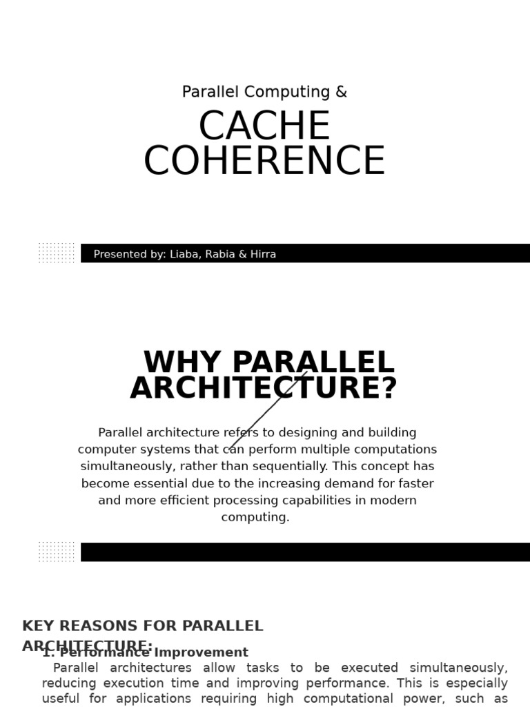 Cache Coherence - 20250120 - 142158 - 0000 | PDF | Parallel Computing | Computer Architecture