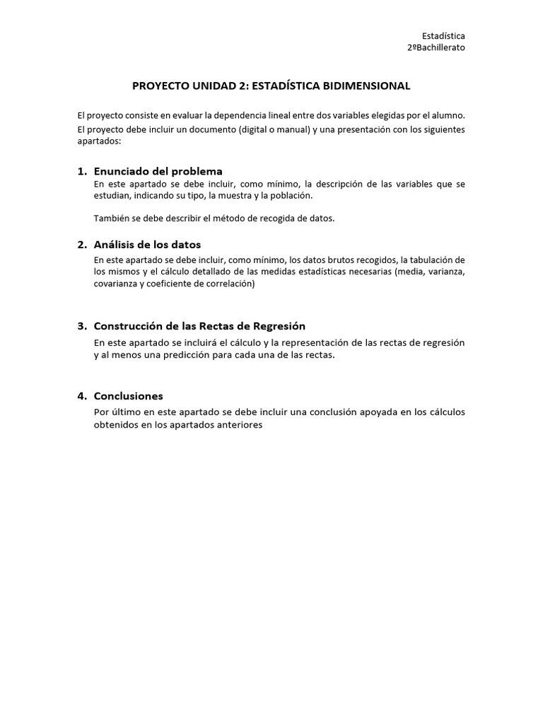 PROYECTO UNIDAD 2 | PDF
