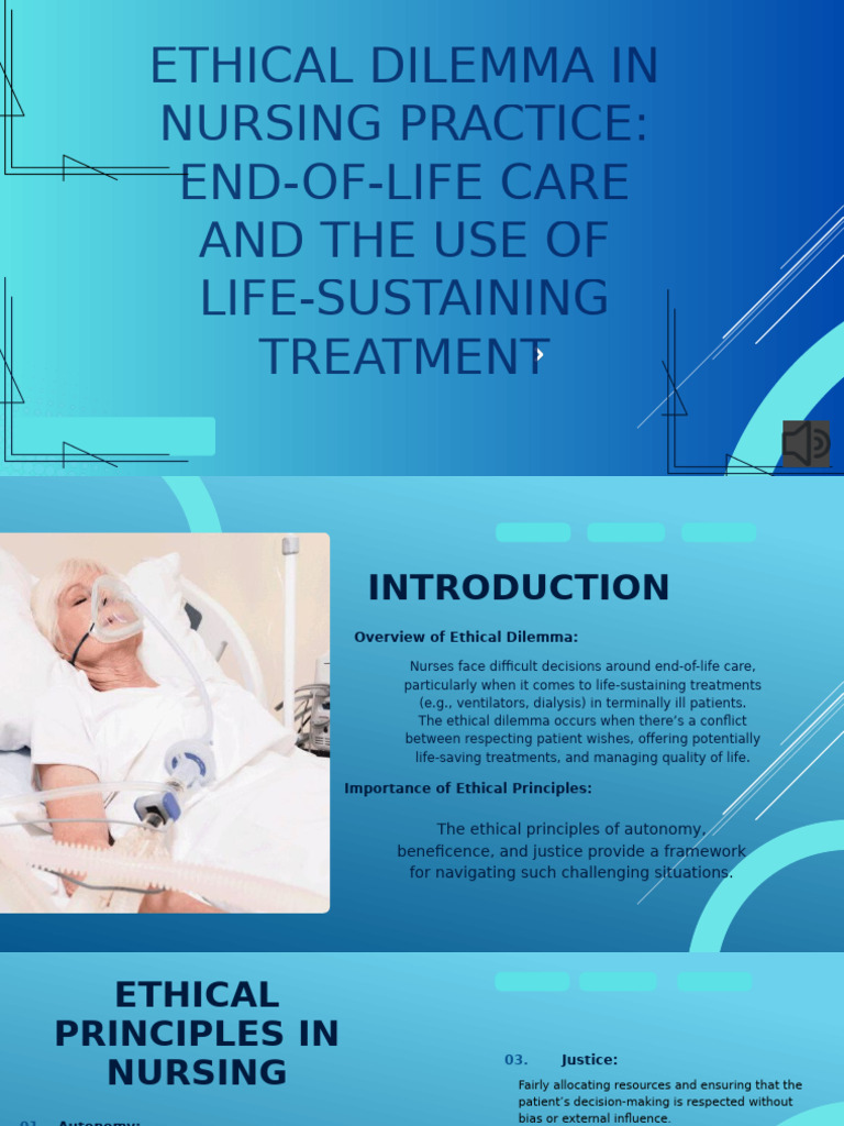 Ethical Dilemmas in Nursing Care | PDF | Autonomy | End Of Life Care