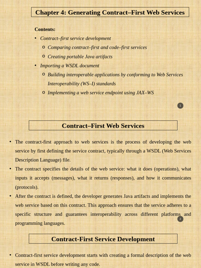 Ch-4 - Generating Contract-First Web Services | PDF | Web Service | World Wide Web