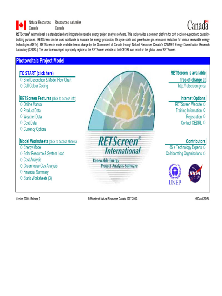 Retscreen Przyklad PV01-B | PDF | Photovoltaics | Solar Panel