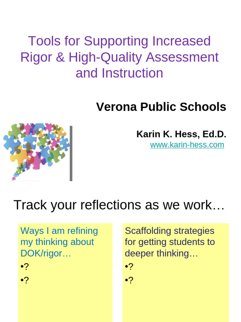 1 - Hess - CCSS Rigor - Send | PDF | Concept | Reason