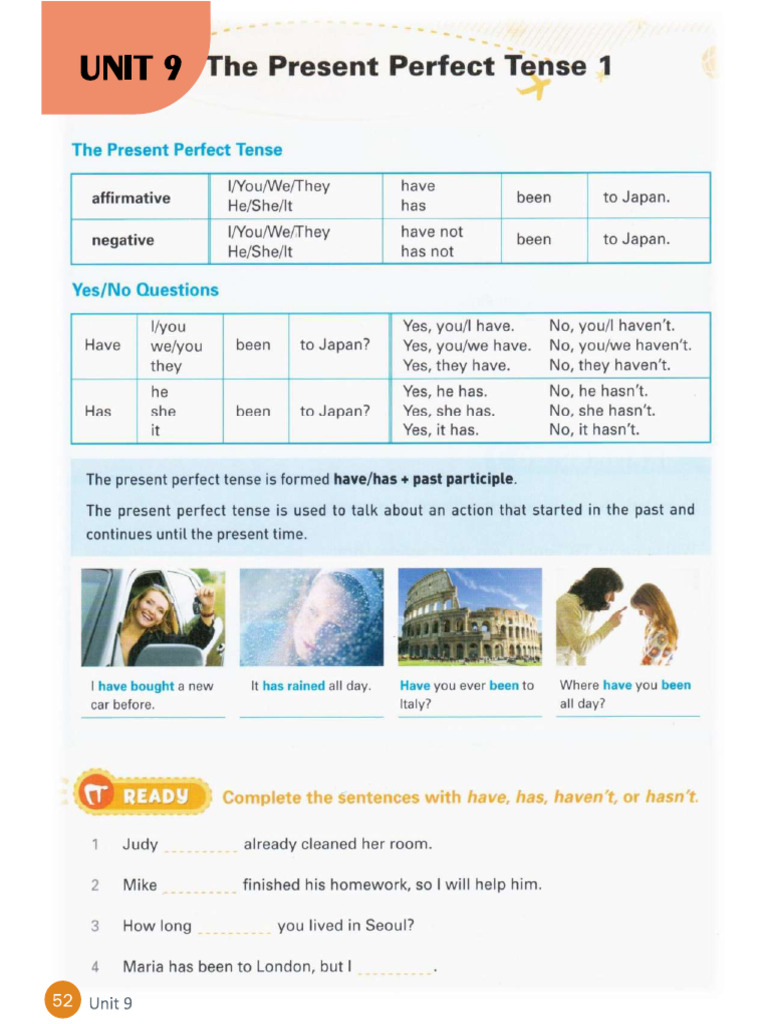 Homework 1 - Present Perfect | PDF