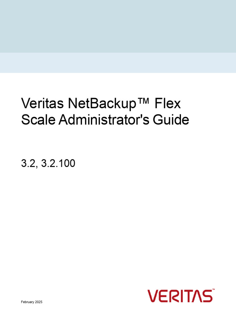 NetBackup FlexScale Admin 32 | PDF | Computer Cluster | I Pv6