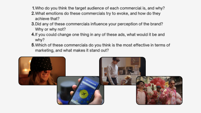 Who Do You Think The Target Audience of Each Commercial Is, and Why ...