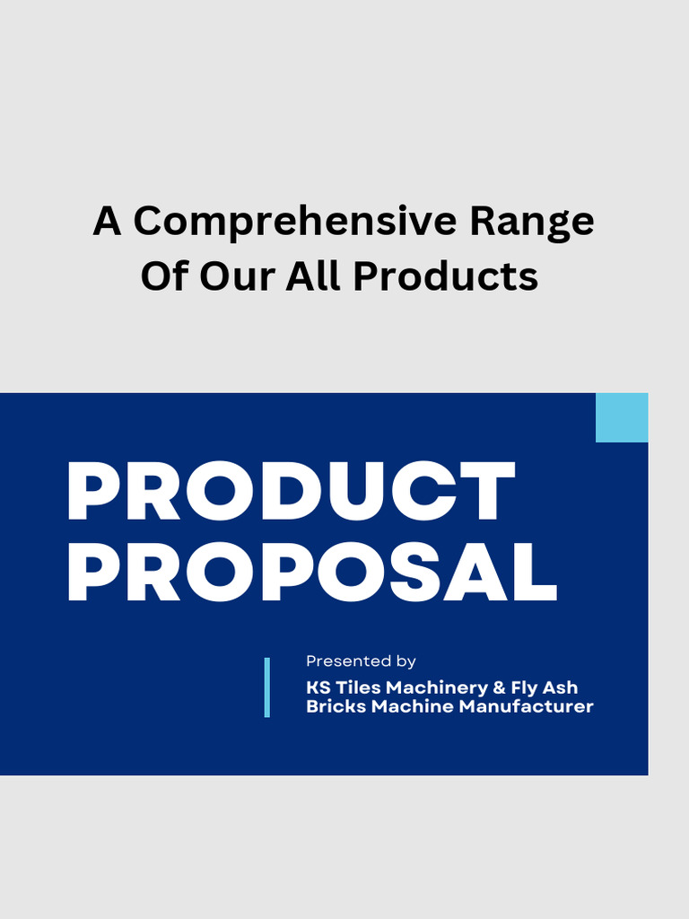 Industrial Machinery & Equipment Proposal | PDF | Concrete | Crane ...