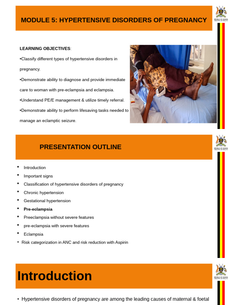 Module 5: Hypertensive Disorders of Pregnancy: Learning Objectives ...
