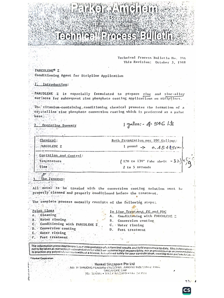 Surface Conditioner | PDF