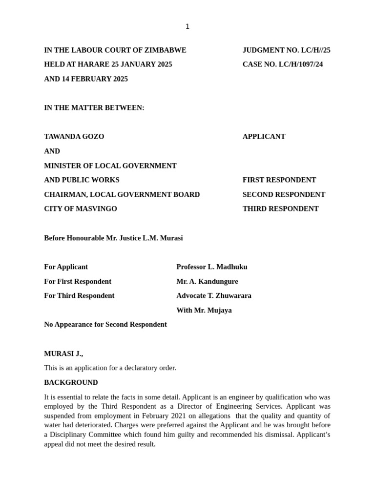 Gozo vs. Local Government Board Case | PDF | Declaratory Judgment | Jurisdiction