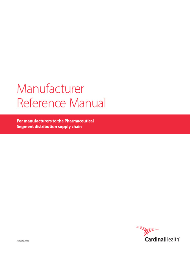 Cardinal Health Pharma Supplier Guidebook Fy22 | PDF | Electronic Data ...