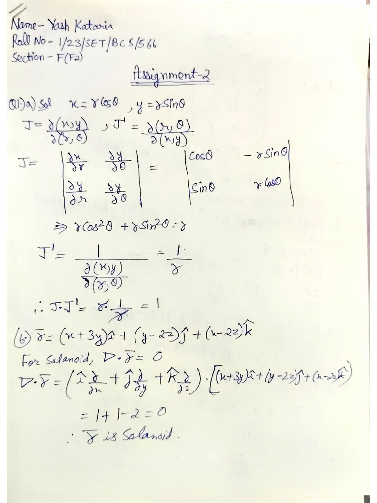 Maths Assignment 2 by Yash | PDF