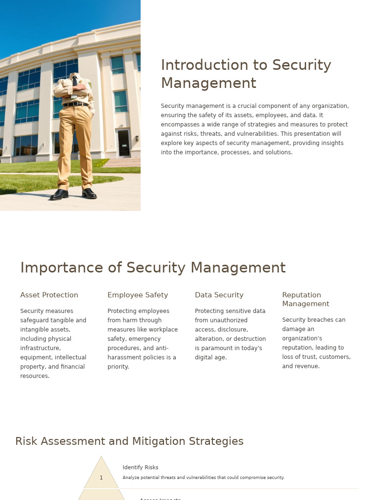 Overview of Security Management Strategies | PDF | Security | Computer ...