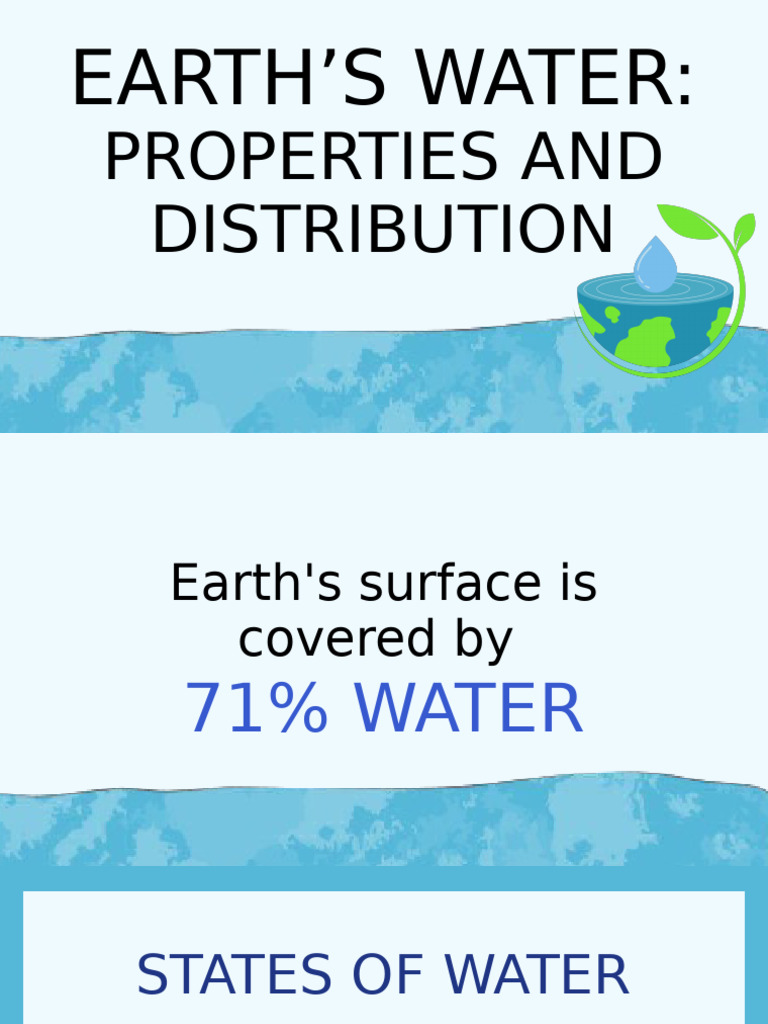 Properties of Water | PDF
