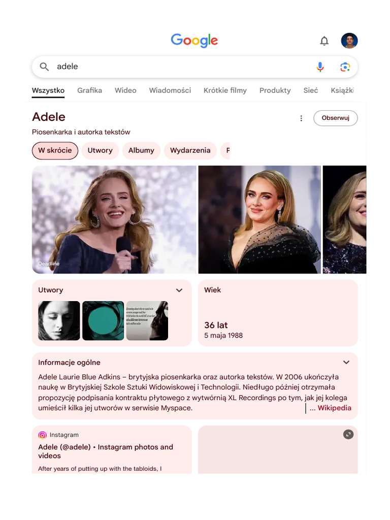 Adele - Szukaj W Google | PDF