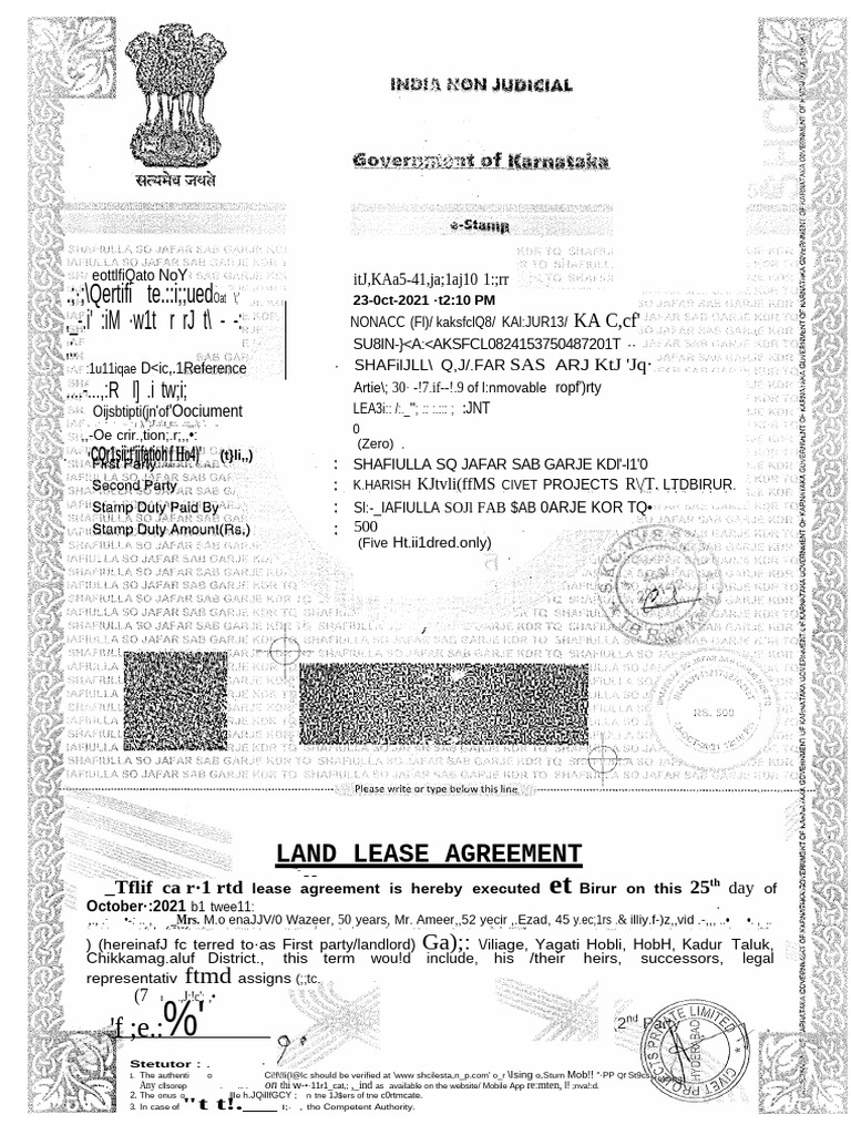 Shafiulla - Illayaja | PDF | Lease | Contract Law