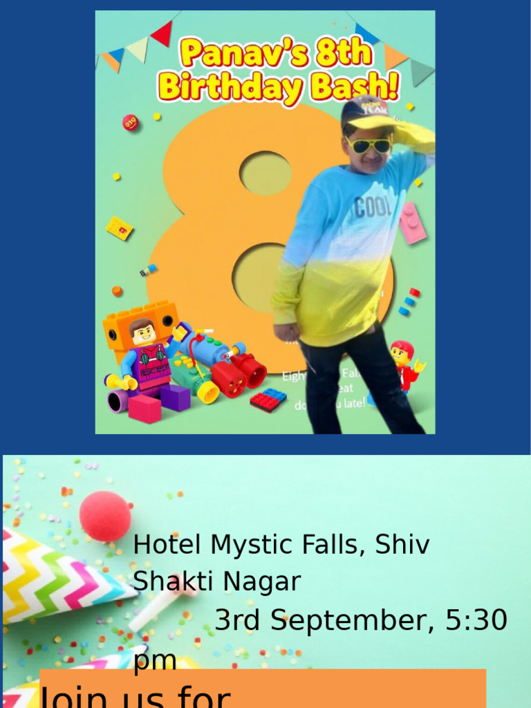 Eight Is Great, Don't Be Late!" | PDF