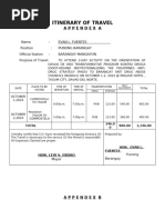 Travel Order for Barangay Amas Training | PDF