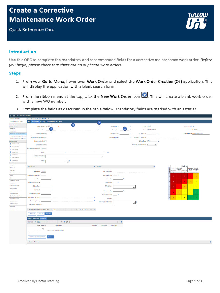 Corrective Maintenance Work Order Guide | PDF | Software | Computing