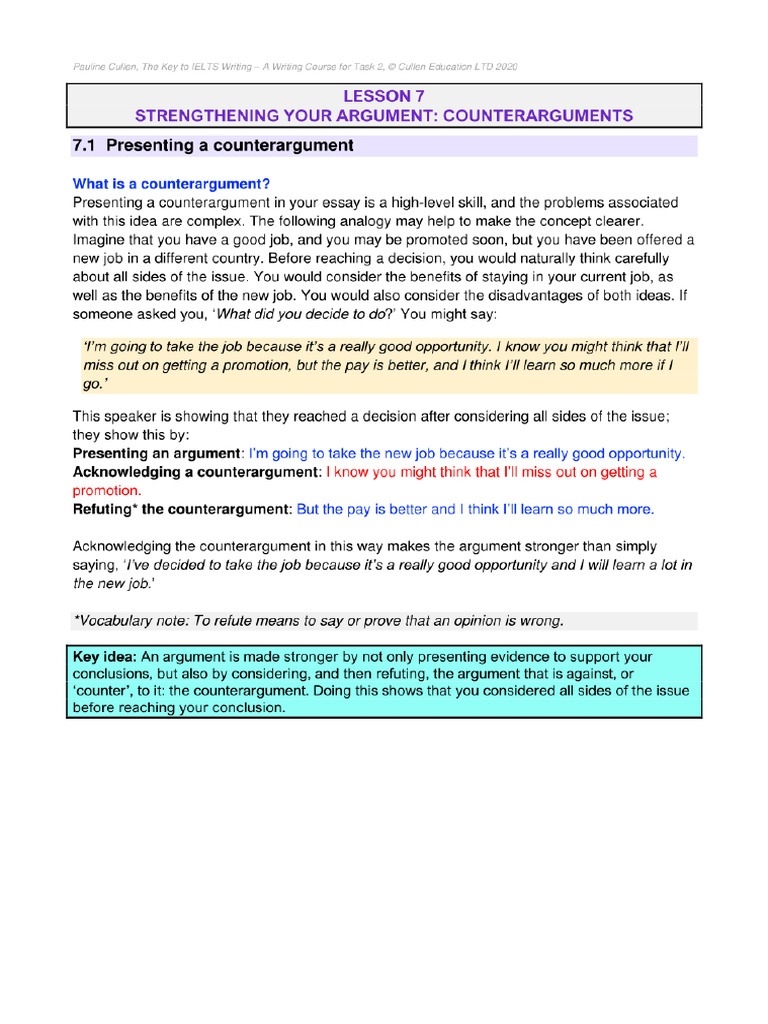 How to make counterarguments | PDF
