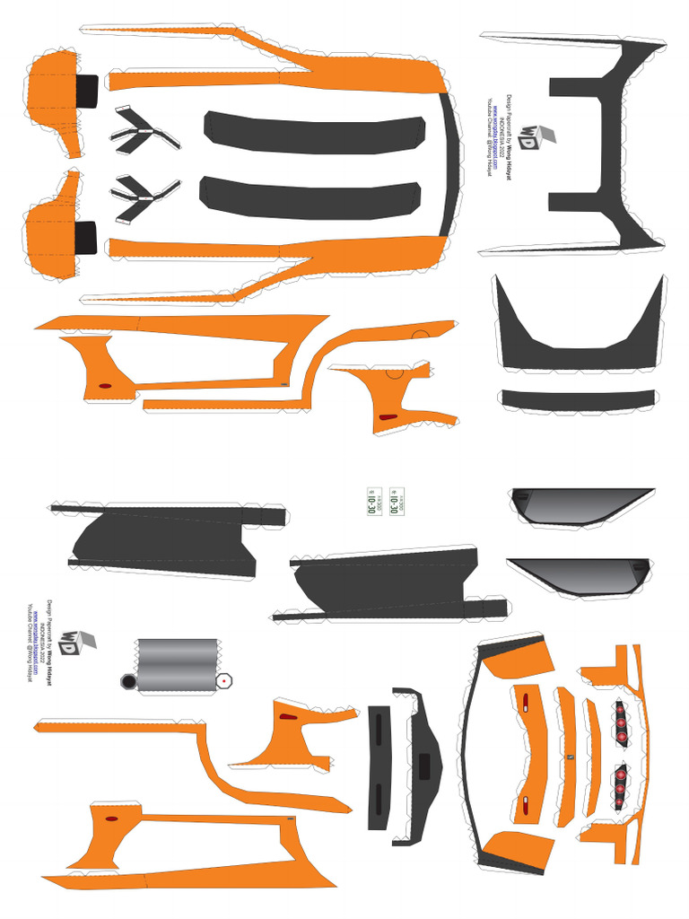 Rx7 Veilside (Hans RX 7 F&F 3) Papercraft - 124 Scale - Wongday ...