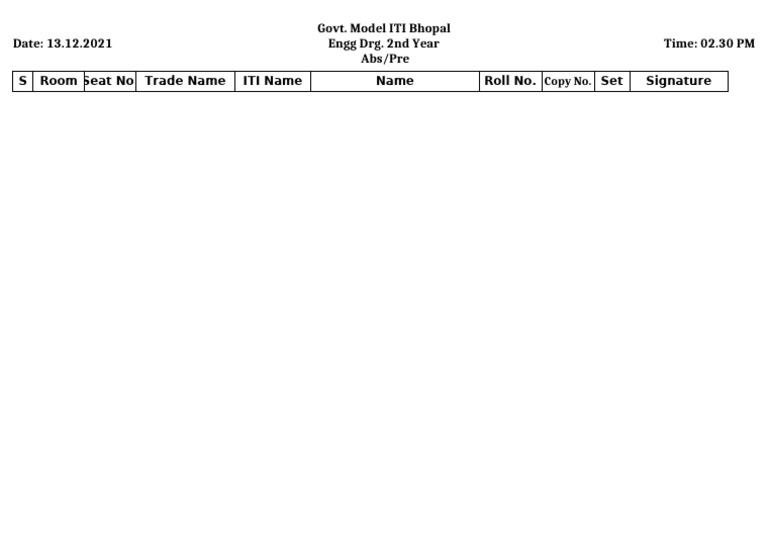 Absent_present_sheet copy | PDF
