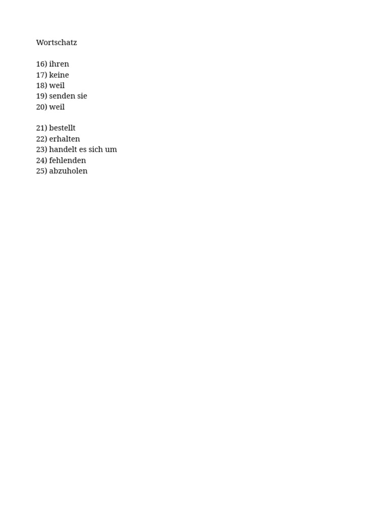 Wort Schatz | PDF