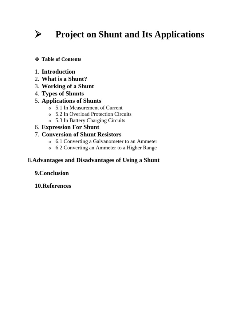 Shunt Resistors: Types and Applications | PDF | Resistor | Electricity