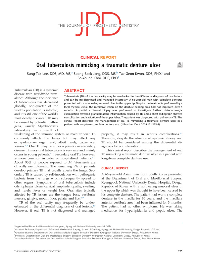 2.-tuberculosis-mimicking-a-traumatic-denture-ulcer2019 | PDF ...