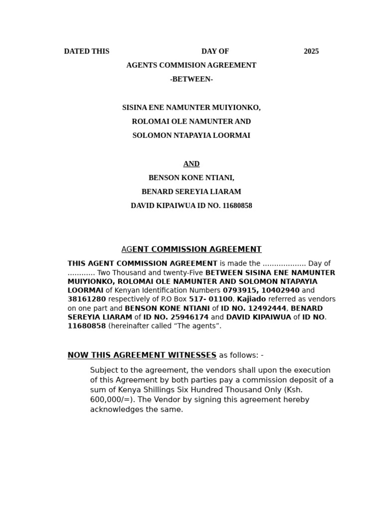 Dated This Day of 2025 | PDF