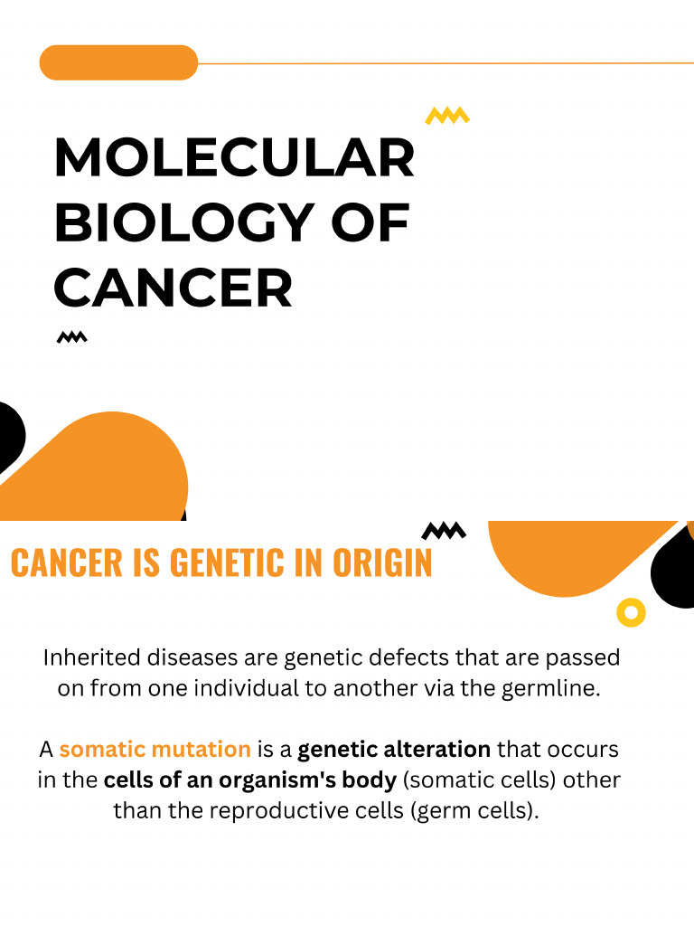 Molecular Biology of Cancer | PDF