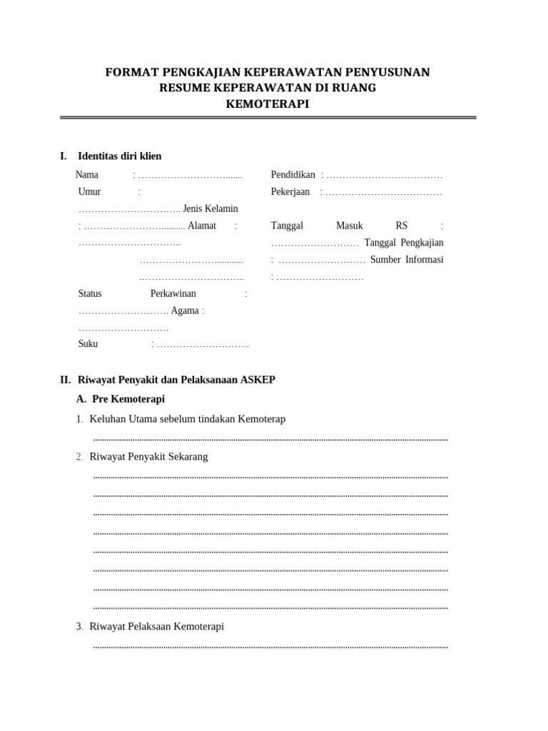 Format Kemo New | PDF