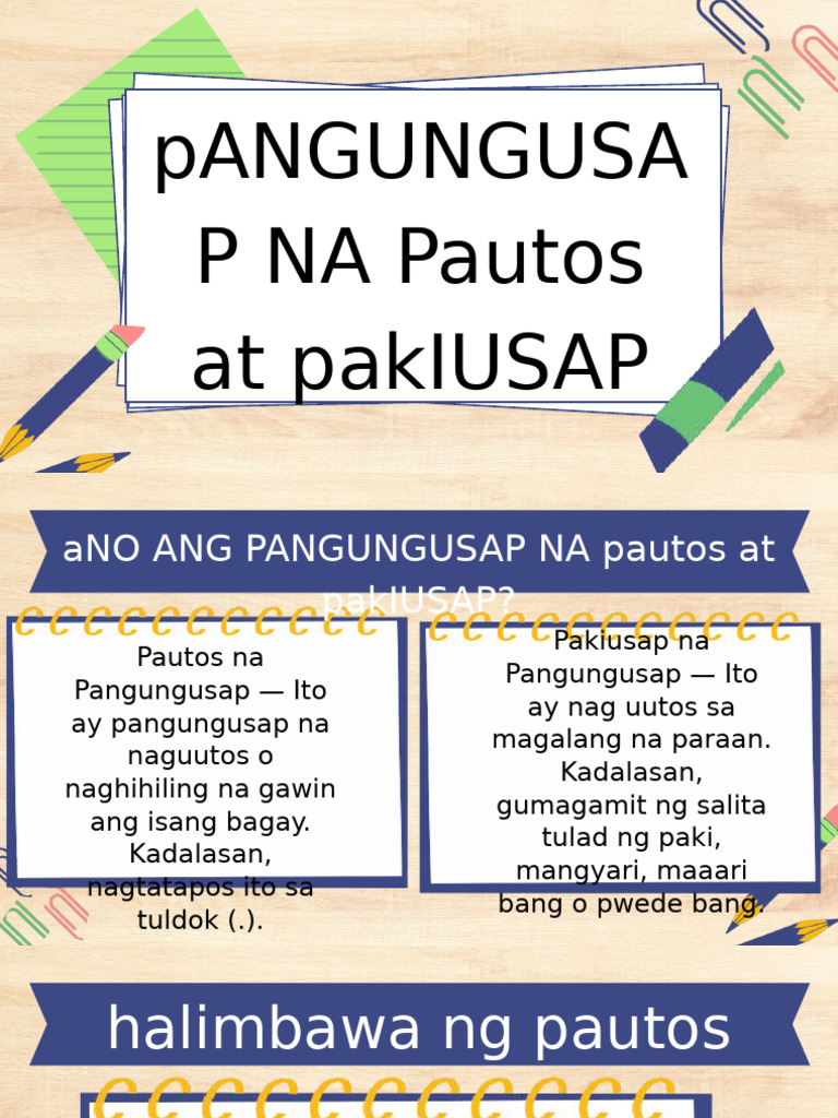 pANGUNGUSAP NA PADAMDAM | PDF