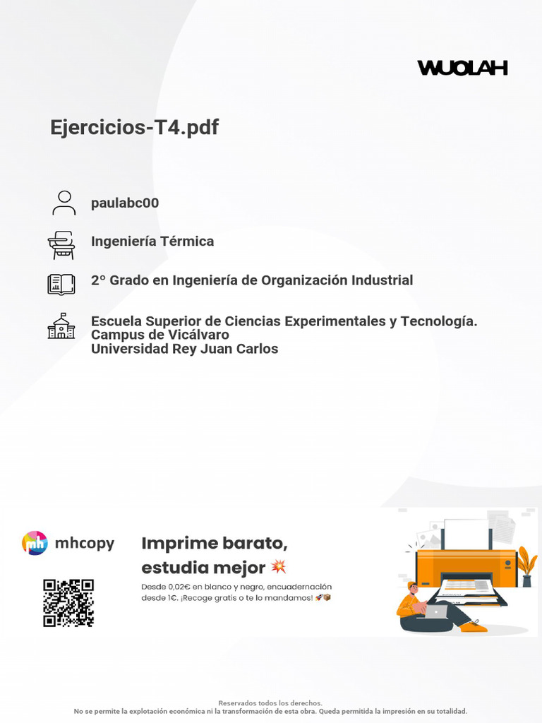 Wuolah Free Ejercicios T4 | PDF | Equipo químico | Equipo industrial