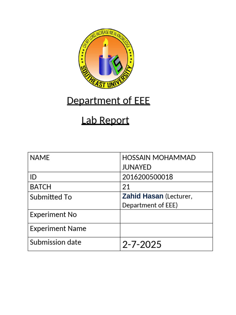 Department Of Eee Pdf