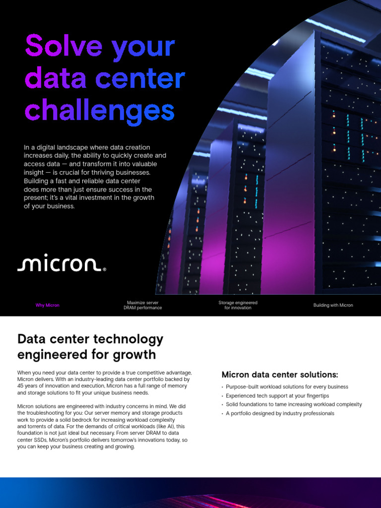 Micron Data Center Portfolio Ebook en | PDF | Solid State Drive ...