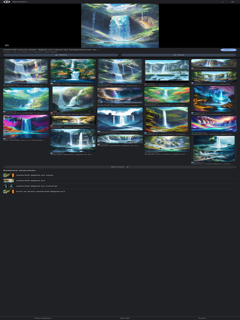 Searchq Nature+waterfall+digital+art&sca Esv Daa066afd5ca518e&sca Upv 1 ...