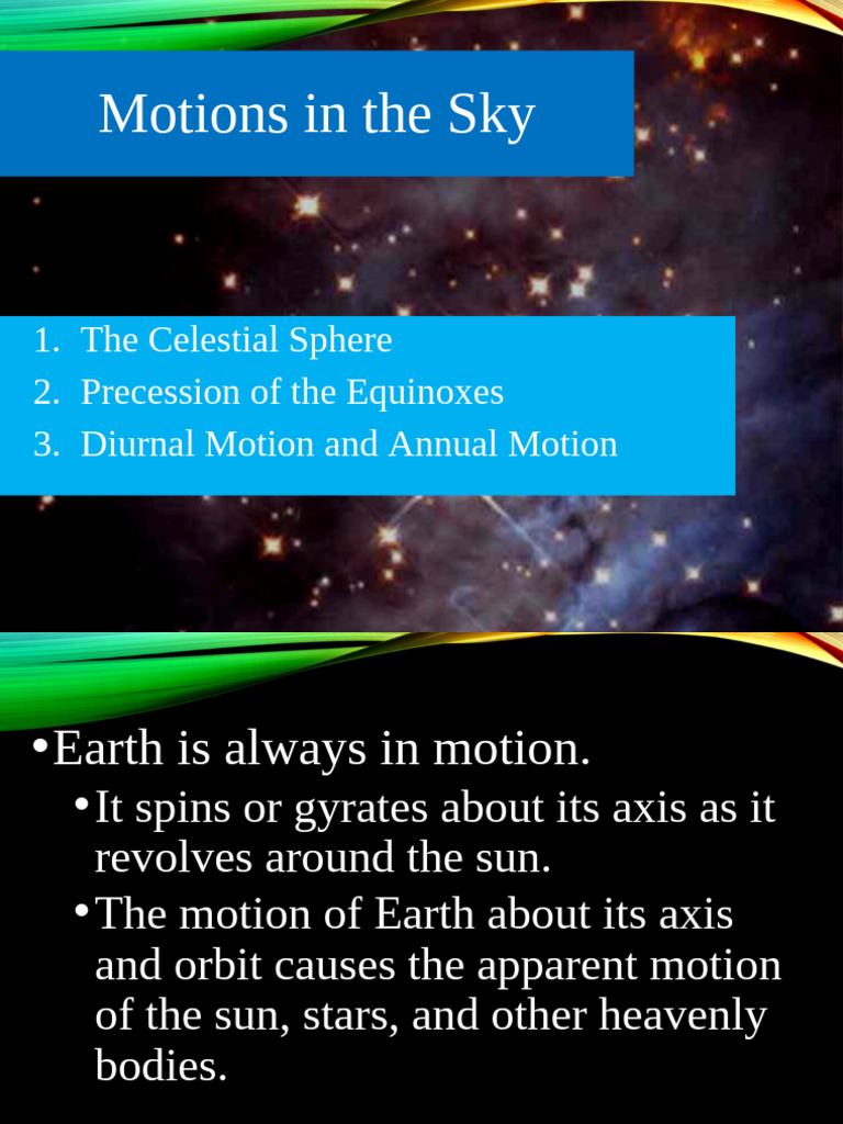 Lesson 4 Motion in The Sky | PDF | Earth | Astrometry