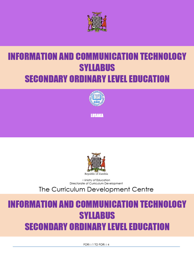 ICT Ordinary Level Syllabus (2024) | PDF | Educational Technology ...