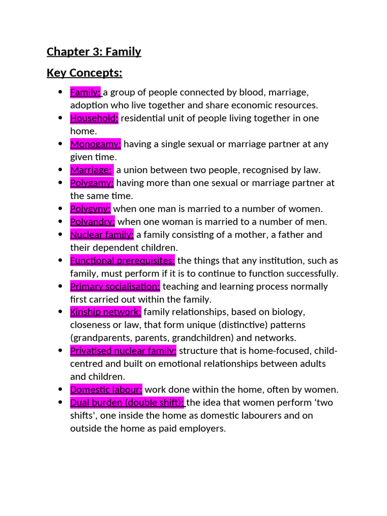 Understanding Family Structures and Dynamics | PDF | Family | Marriage
