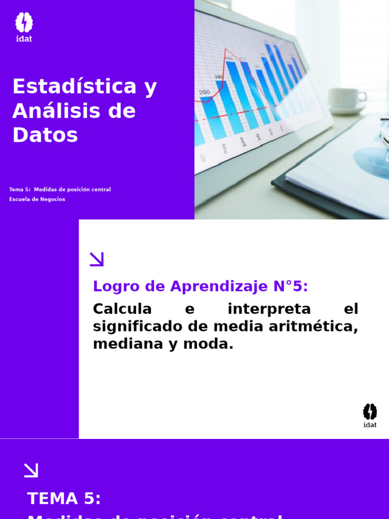 Medidas de Posición Central en Estadística | PDF | Media | Modo ...