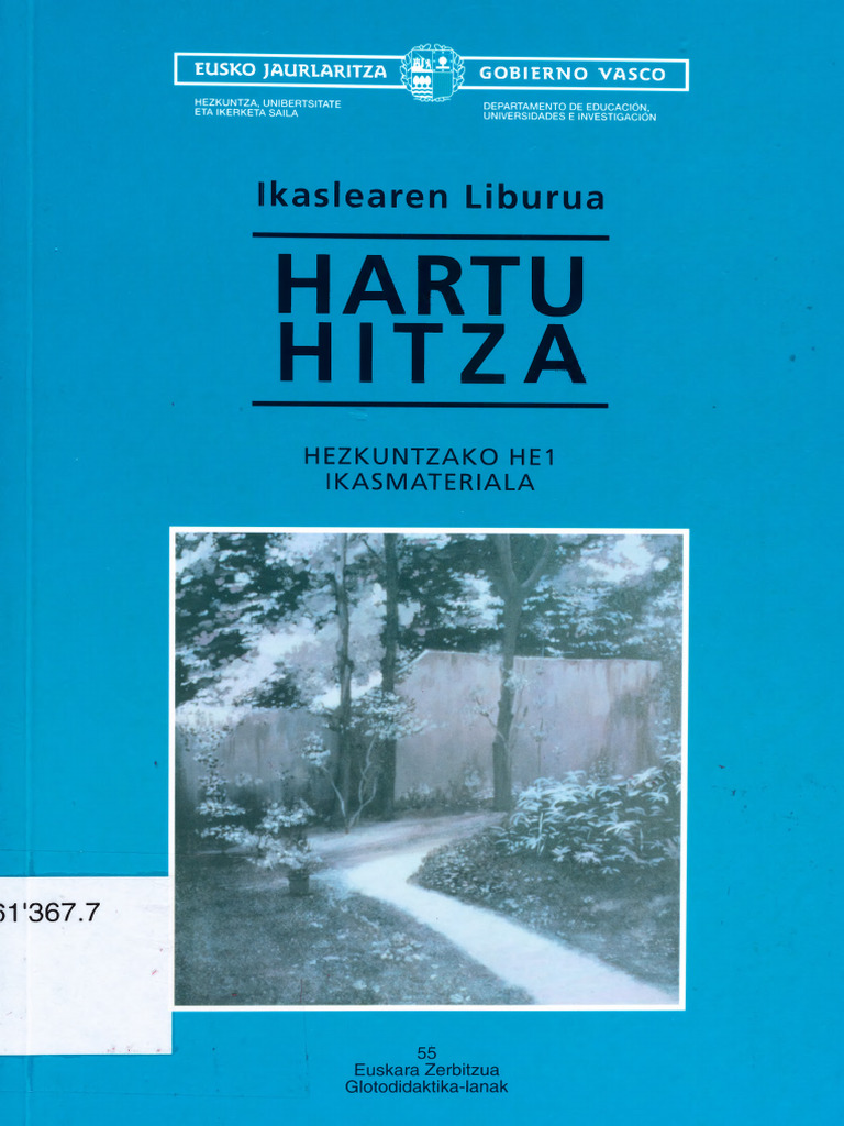 Hartu Hitza Ikaslearen Liburua | PDF