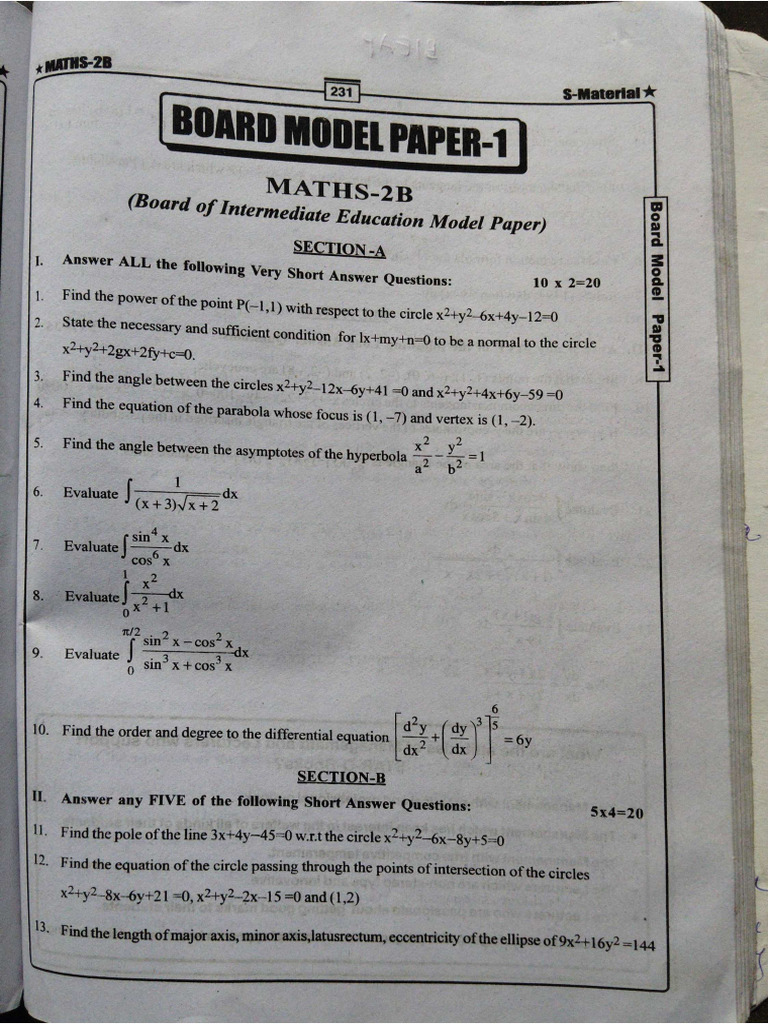 2B Question Papers 2014-2022 | PDF