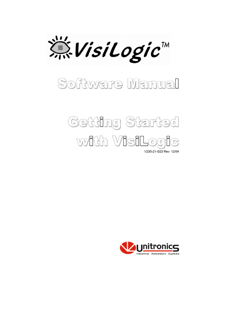 VisiLogic Software Manual-Getting Started | PDF | Programmable Logic Controller | Computing