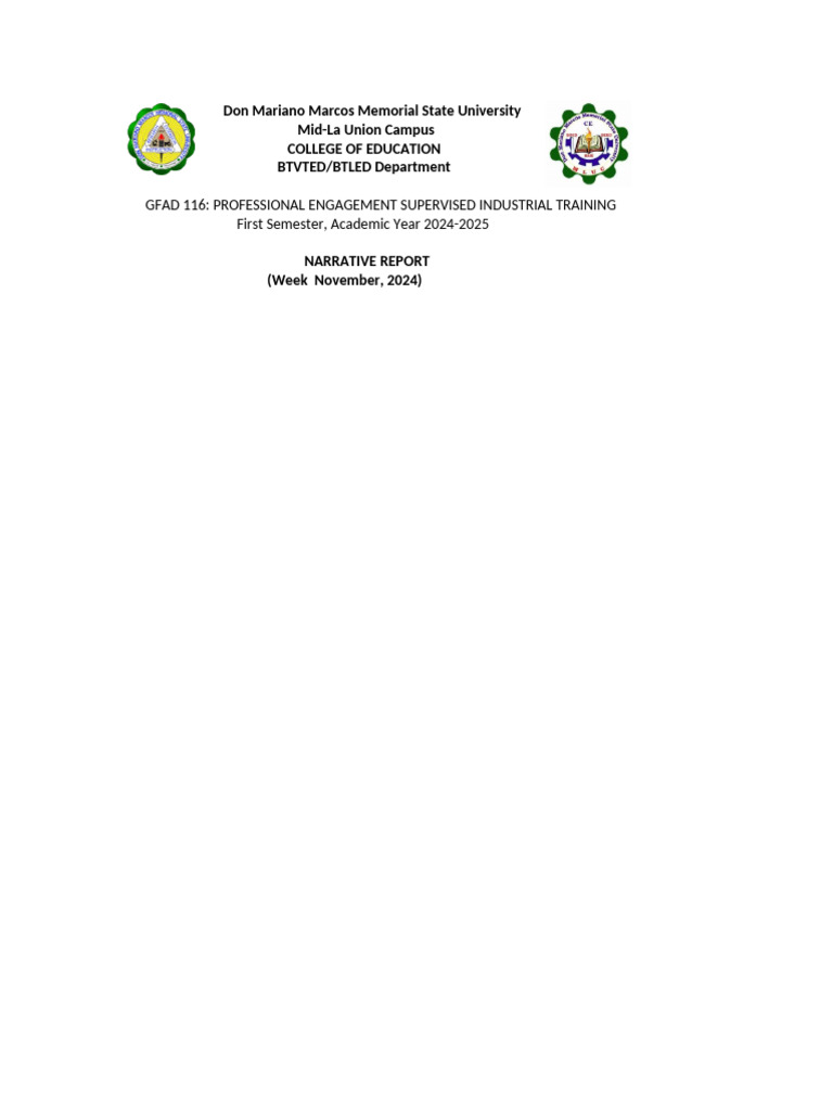 Ojt Narrative Format | PDF