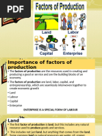 TOPIC 1 factors of production -1 | PDF | Labour Economics | Interest