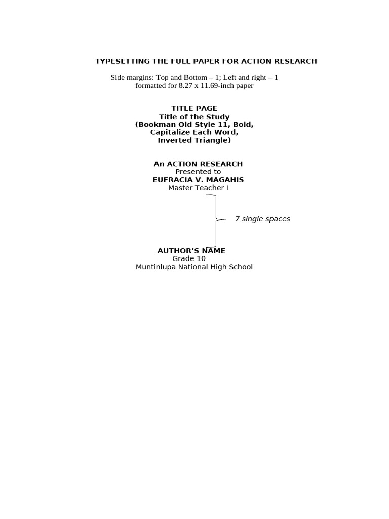 ACTION-RESEARCH-TEMPLATE (1) | PDF | Methodology | Science