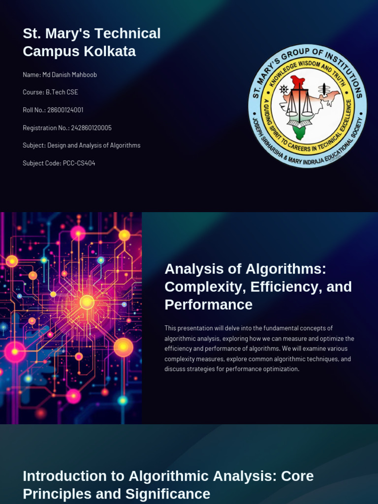 Design and Analysis of Algorithms | PDF | Time Complexity | Dynamic Programming
