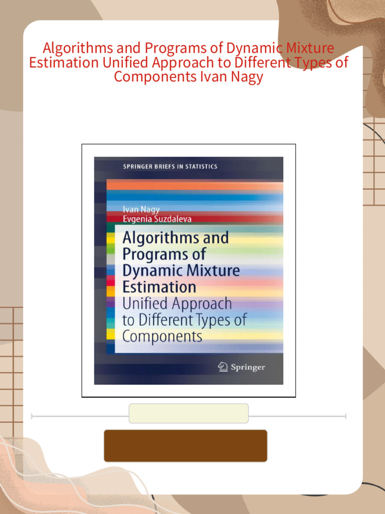 Algorithms And Programs Of Dynamic Mixture Estimation Unified Approach