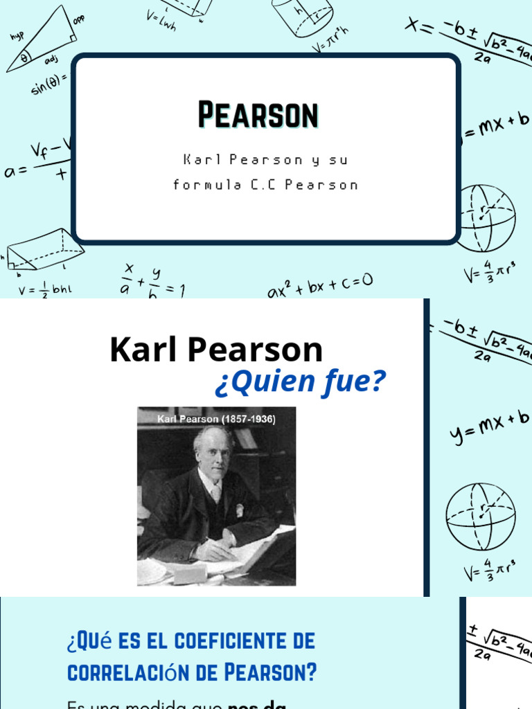 Coeficiente de Correlación de Pearson | PDF