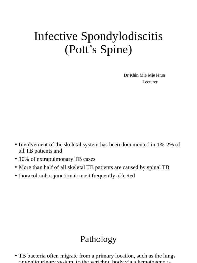 Pott's Spine & Scoliosis | PDF | Scoliosis | Vertebral Column